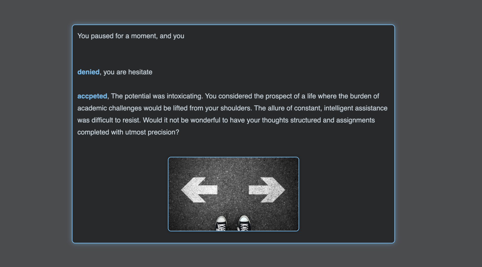 Narrative Exploration game – The Unraveling Equation – What is learning design?
